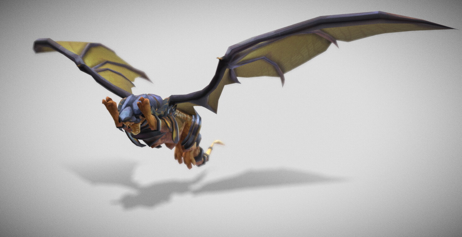 ArtStation - Dungeon Fantasy Monster - Mutant Dragon | Game Assets