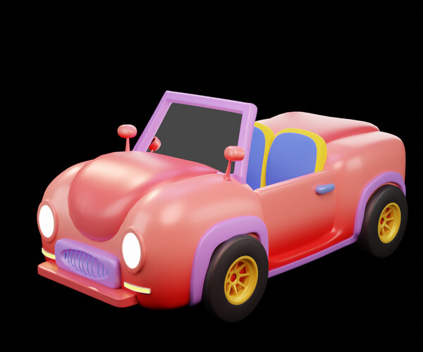 ArtStation - Cartoon Car | Game Assets