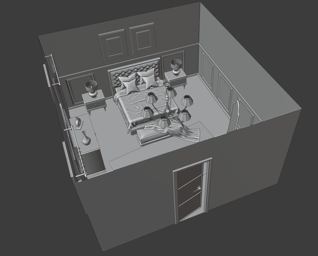 ArtStation - Bedroom Set | Game Assets