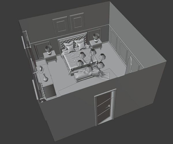 ArtStation - Bedroom Set | Game Assets