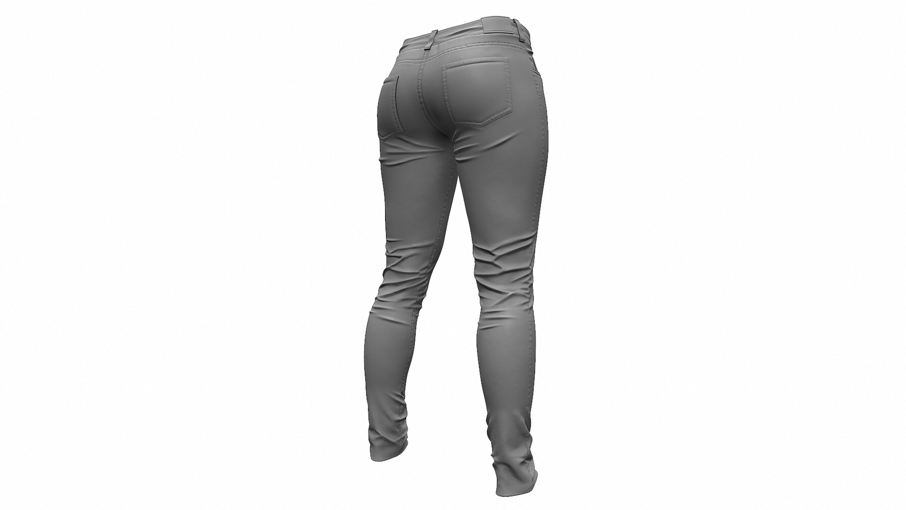 ArtStation - Female Jeans Pants High Poly 3d model (ZTL/OBJ) | Resources