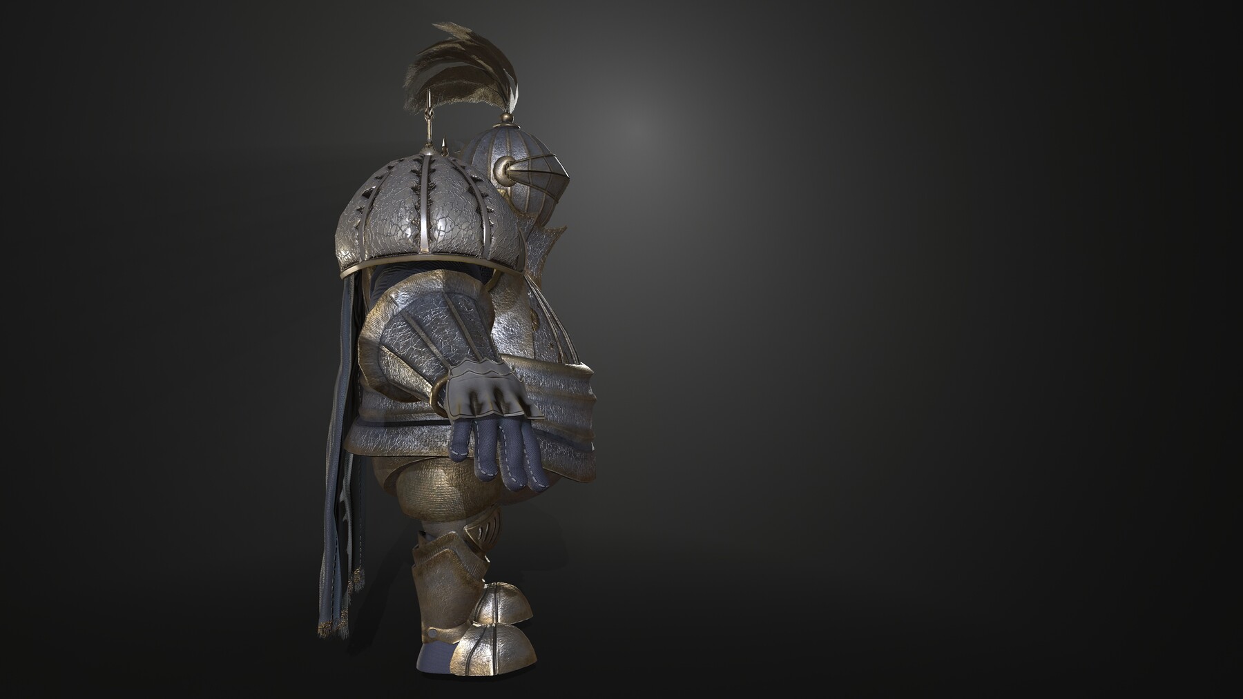 ArtStation - Rottund knight Low-poly 3D model | Game Assets