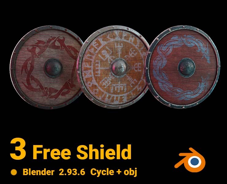 ArtStation - 3 Shield_Free | Game Assets
