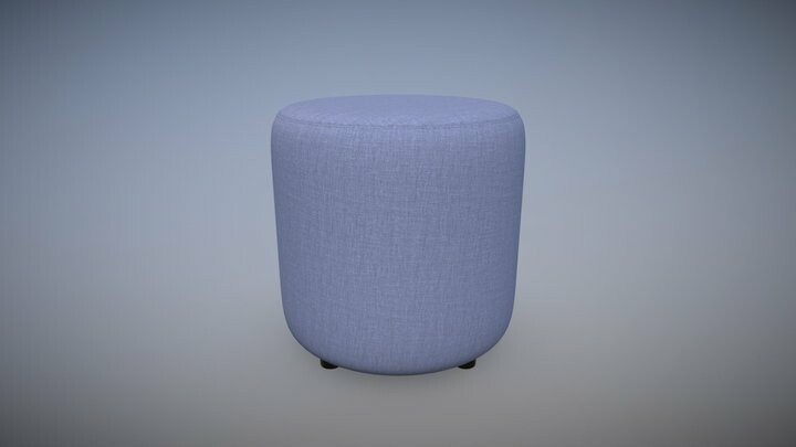 ArtStation - Round Fabric Ottoman | Resources
