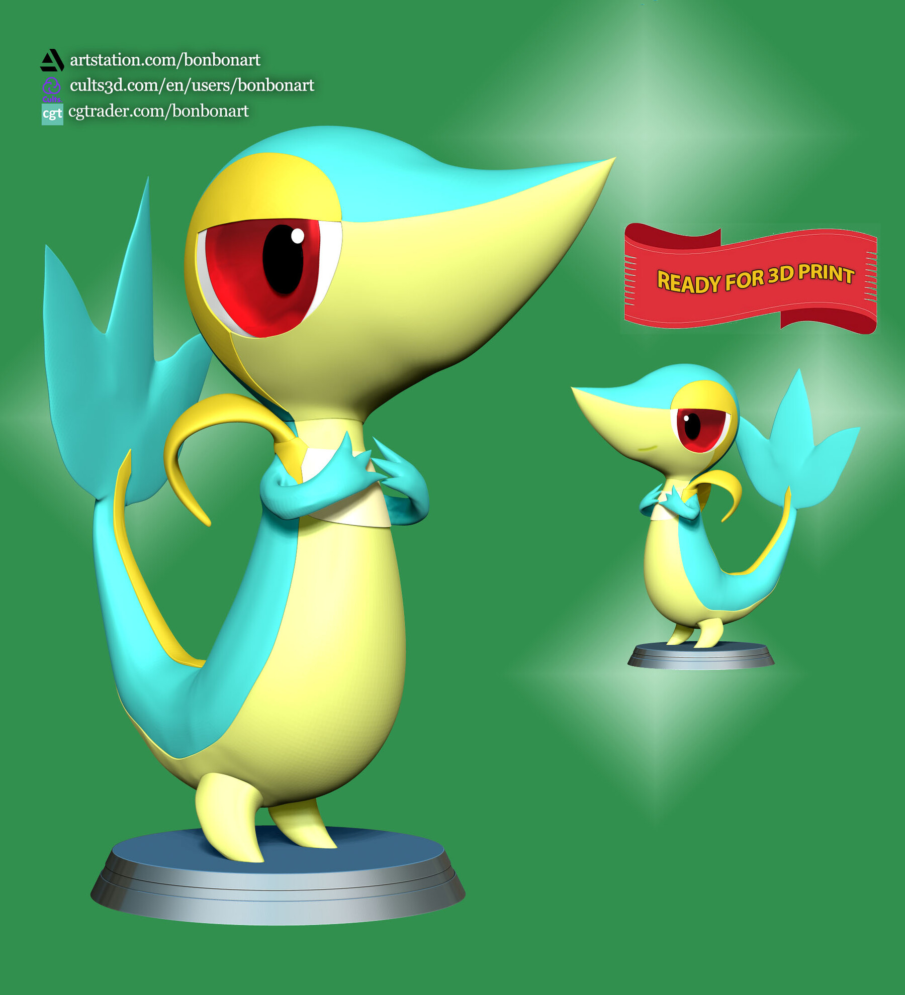 ArtStation - Snivy - Pokemon Go | Resources