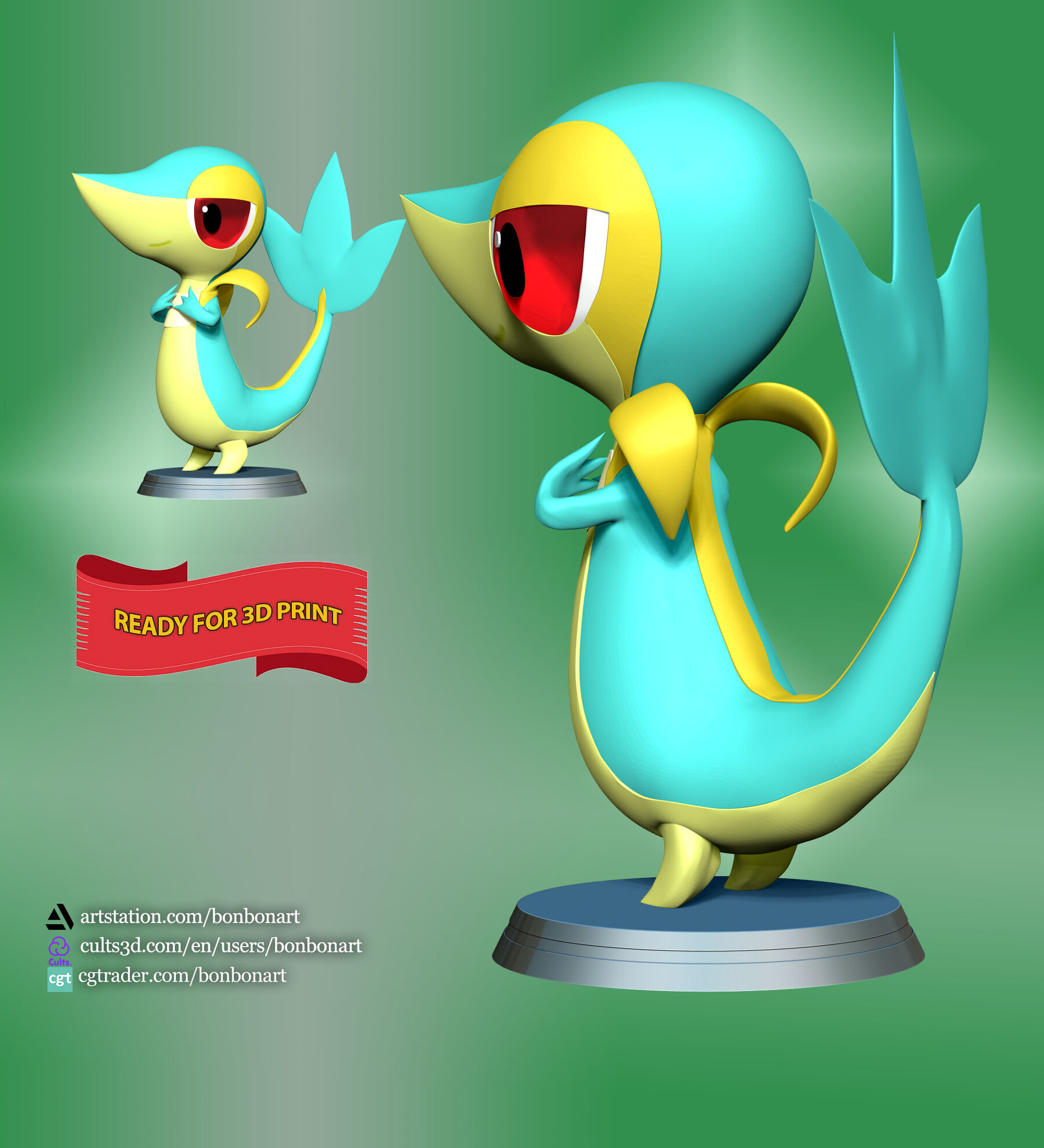 ArtStation - Snivy - Pokemon Go | Resources