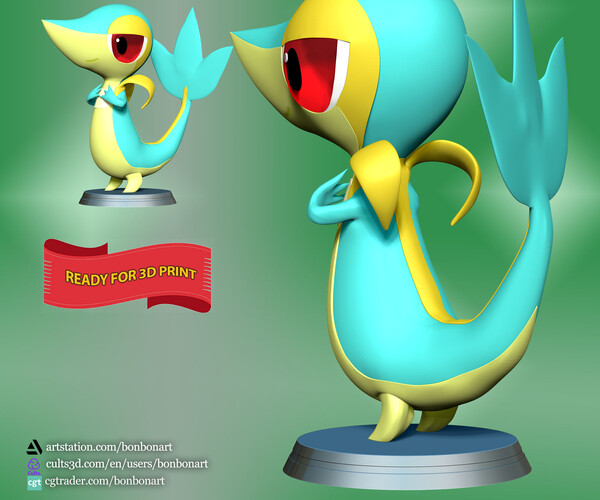 ArtStation - Snivy - Pokemon Go | Resources