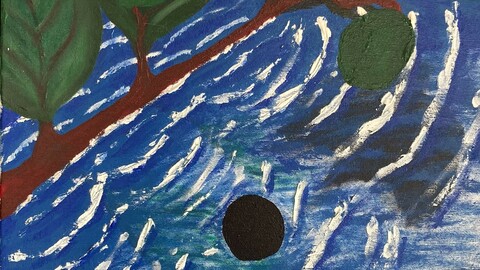 ArtStation - "Walnut" 35x50 cm Acrylic and Oil Painting | Artworks