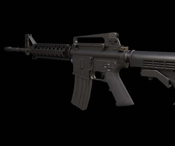 ArtStation - M4 Carbine GameReady Model | Game Assets