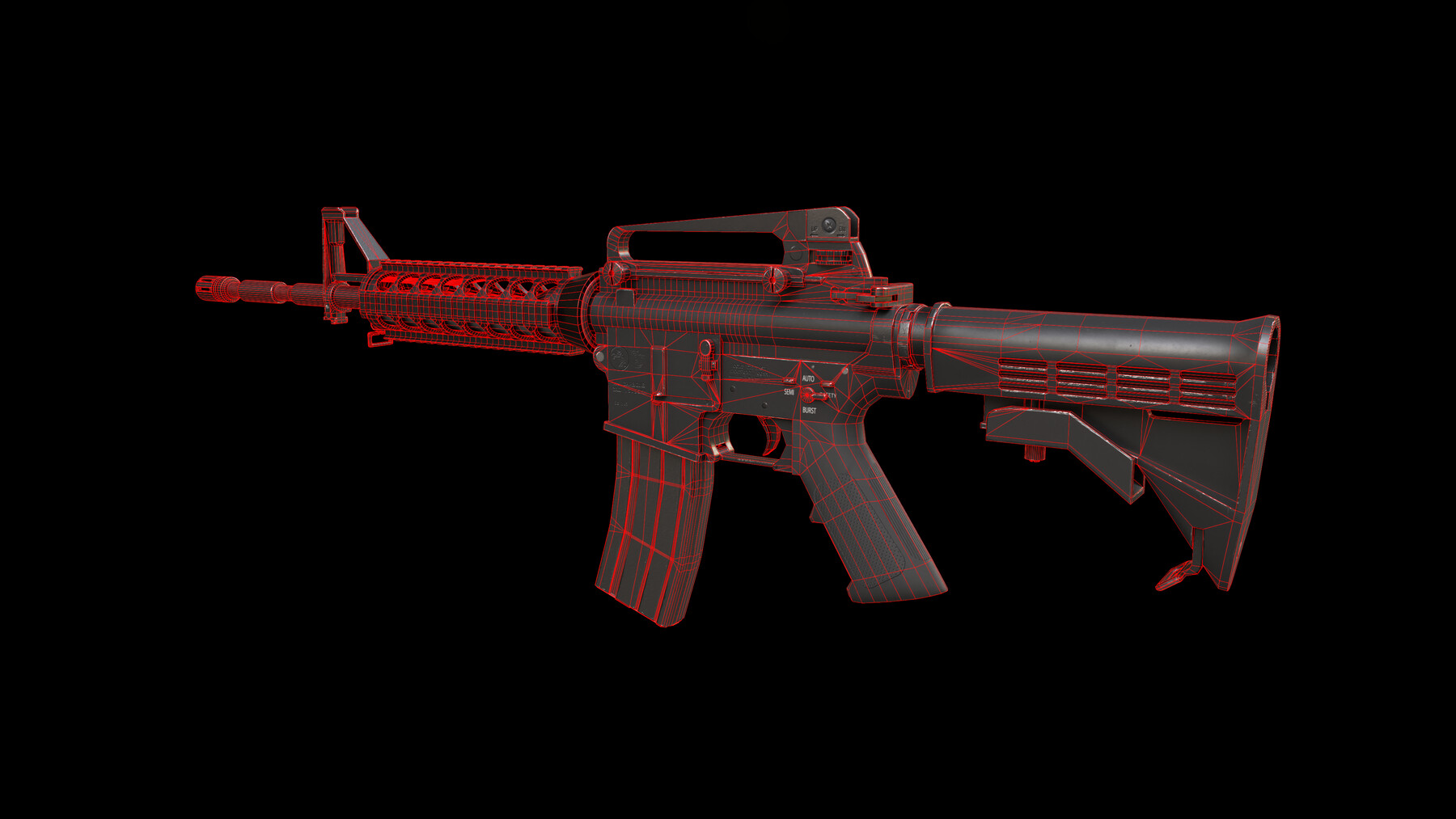 ArtStation - M4 Carbine GameReady Model | Game Assets