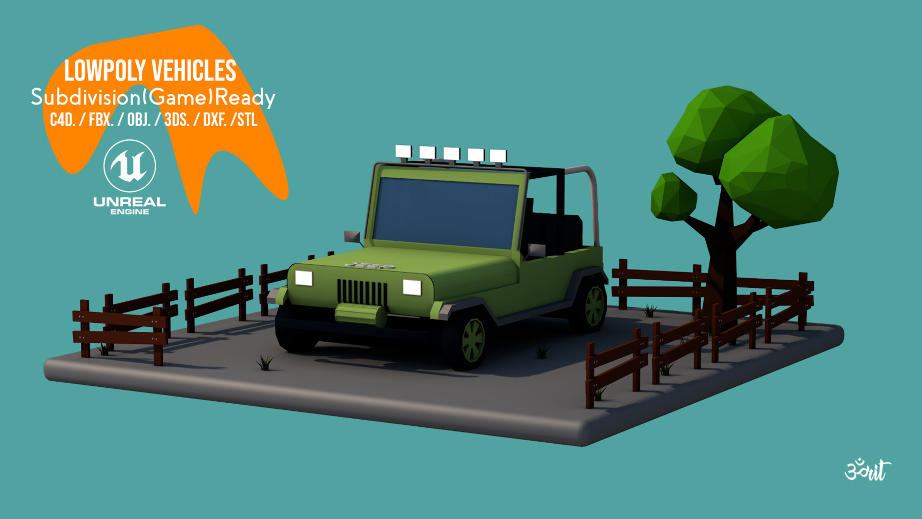 ArtStation - Lowpoly Vehicles Pack - Subdivision-Game-Ready Low-poly 3D ...