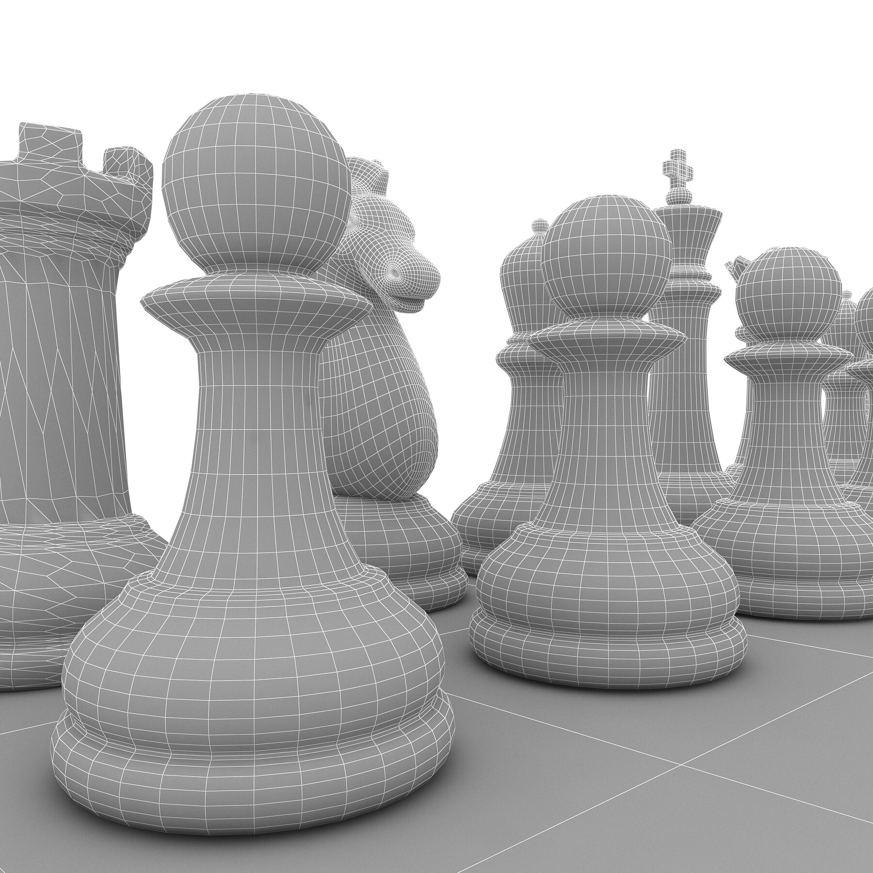 ArtStation - chess realistic 3D model | Resources