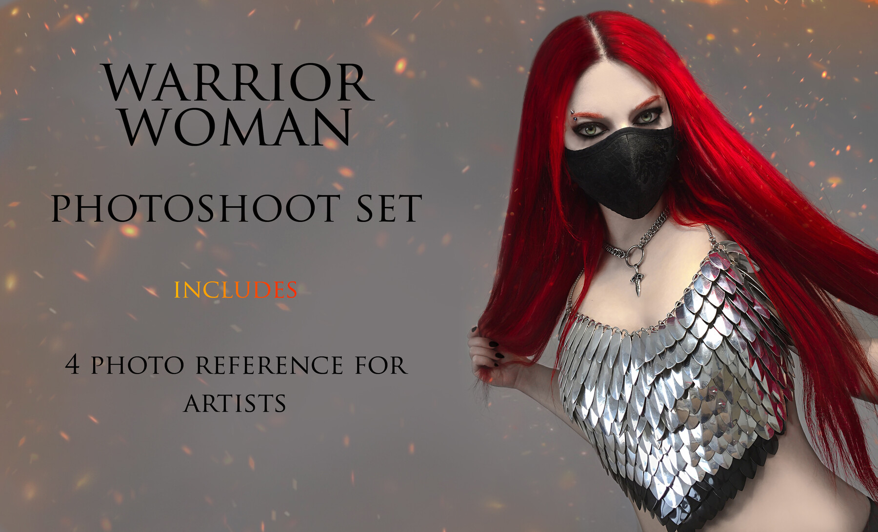 ArtStation - Warrior Woman Photoshoot Set (mix) | Resources