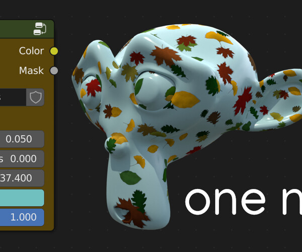 ArtStation - Semi-procedural Leaves Texture for Blender | Resources
