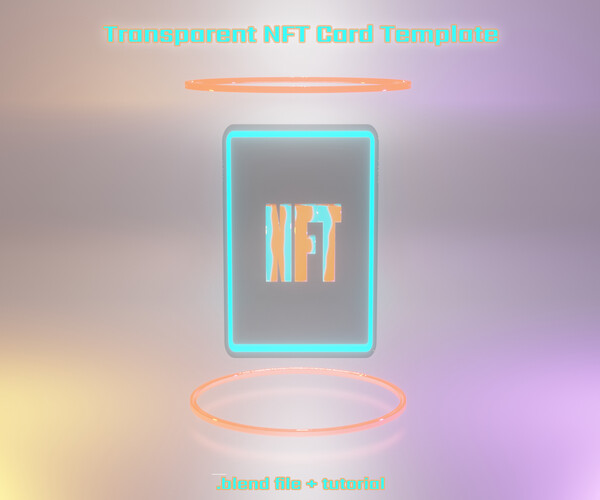 ArtStation - Transparent NFT Card Template | Resources