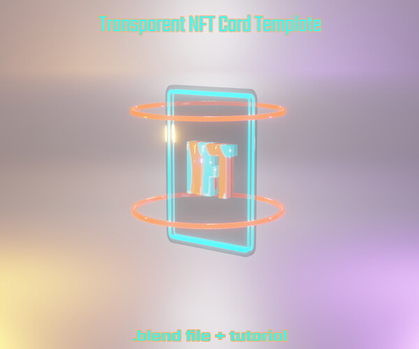 ArtStation - Transparent NFT Card Template | Resources
