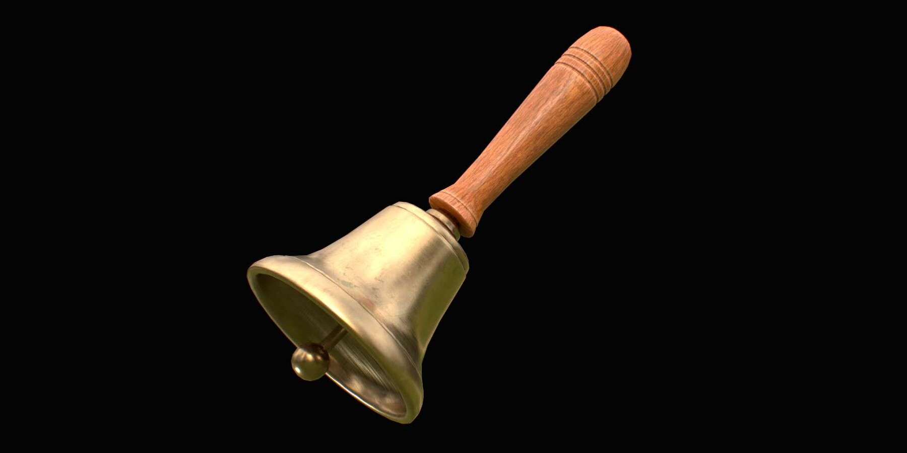 ArtStation - Bell with wooden handle | Game Assets