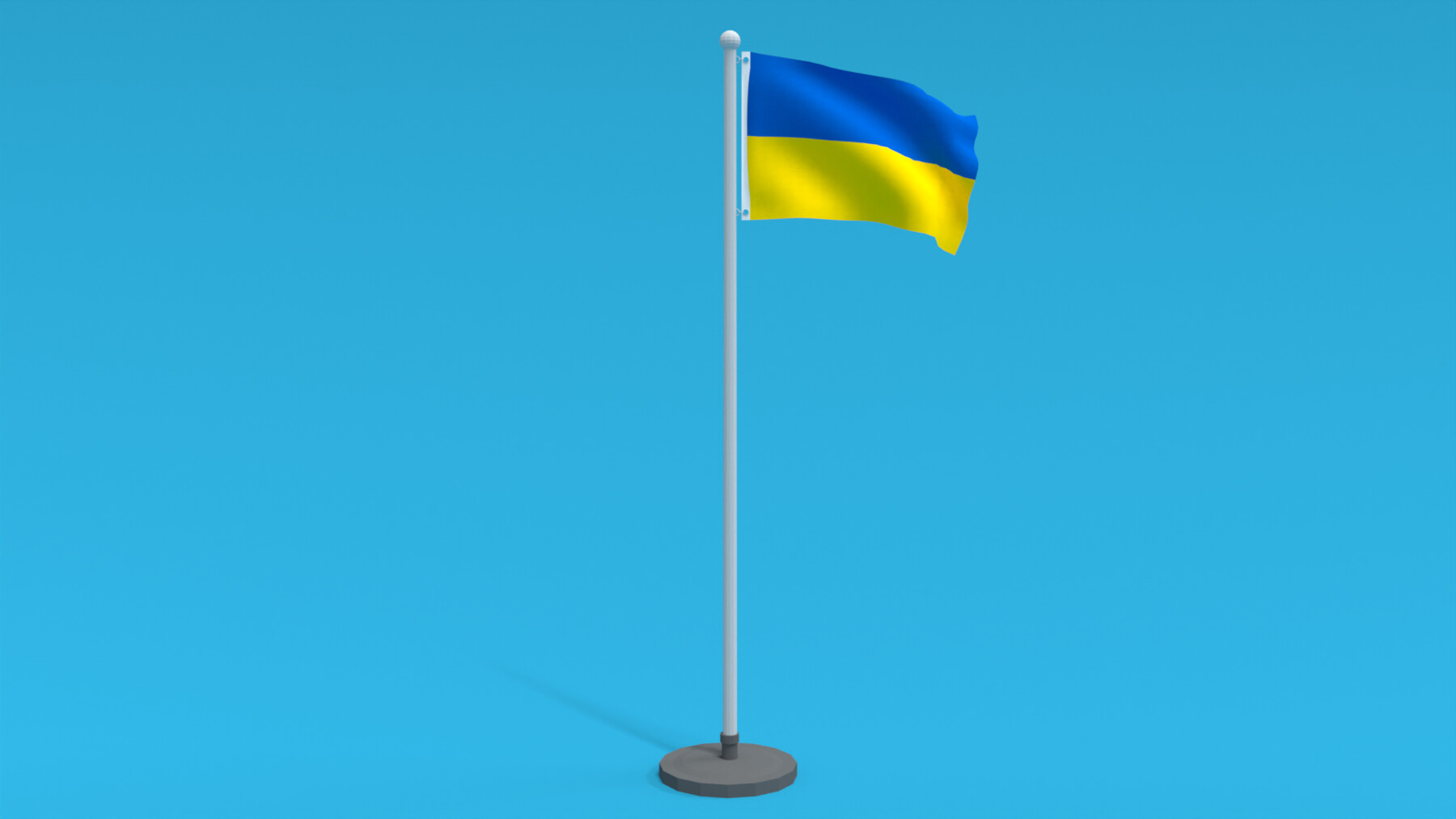 ArtStation - Low Poly Seamless Animated Ukraine Flag | Game Assets