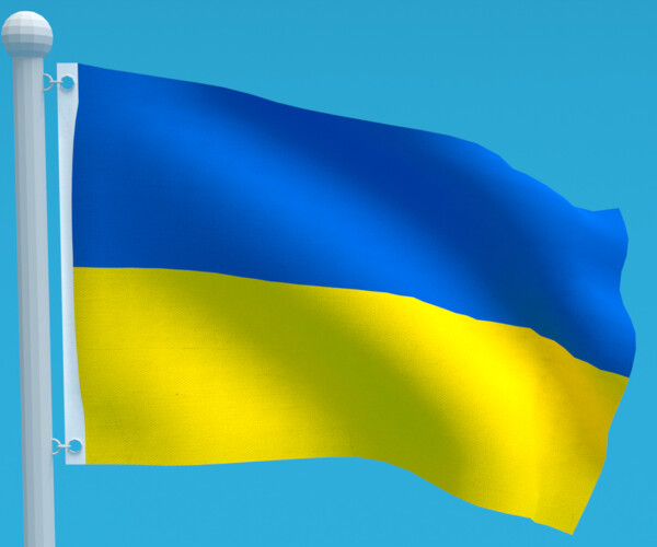 ArtStation - Low Poly Seamless Animated Ukraine Flag | Game Assets