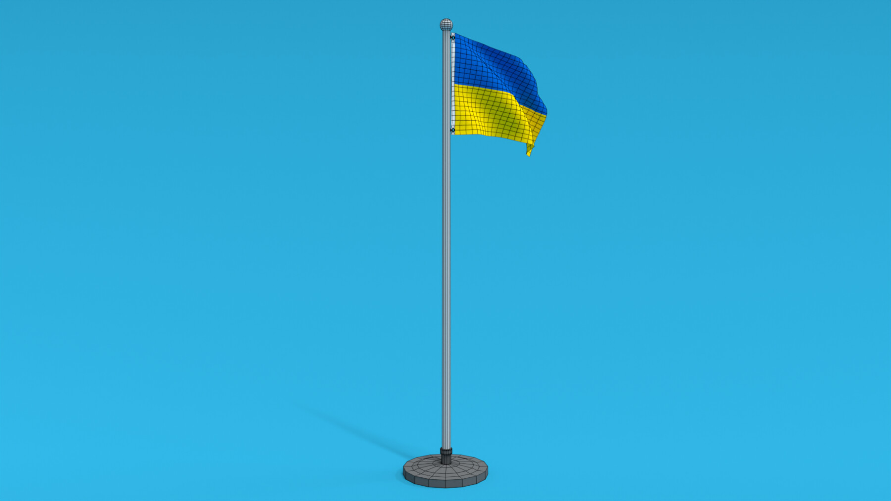 ArtStation - Low Poly Seamless Animated Ukraine Flag | Game Assets