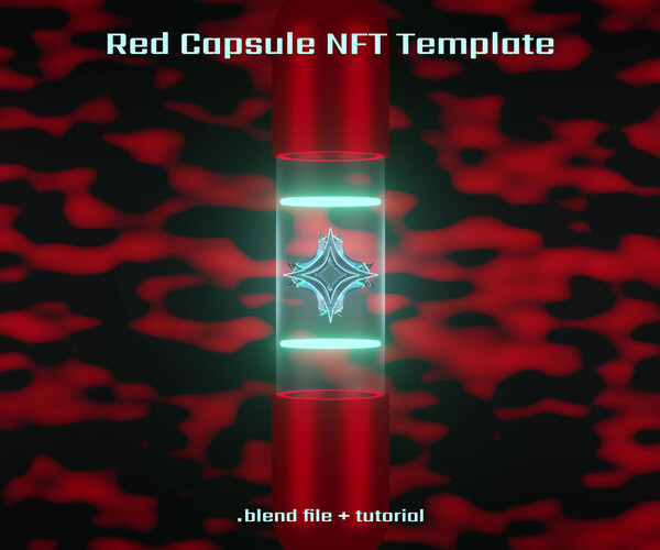 ArtStation - Red Capsule NFT Template | Resources