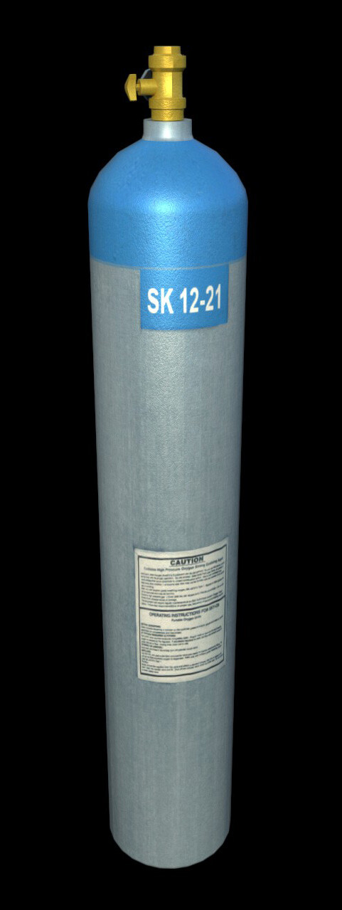 ArtStation - Oxygen Tank - PBR - Textured | Game Assets