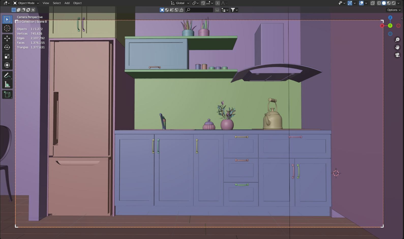 ArtStation - sence kitchen room 5623342 | Resources