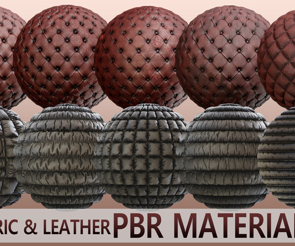 ArtStation - 22 Fabric and Leather PBR Material | Resources