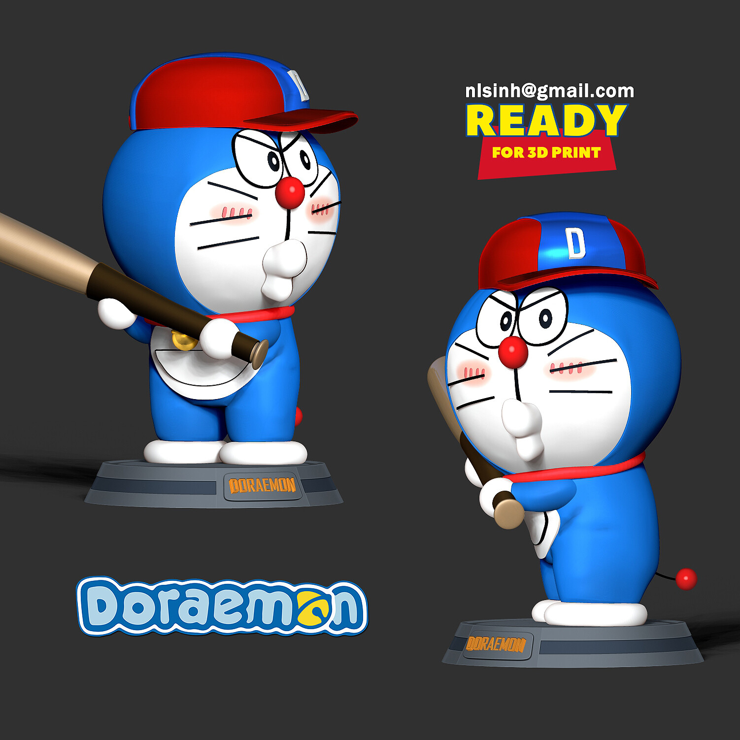 ArtStation - Doraemon - baseball player | Resources