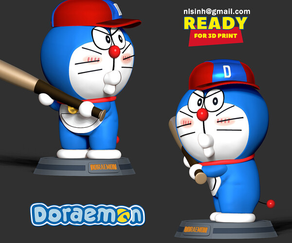 ArtStation - Doraemon - baseball player | Resources