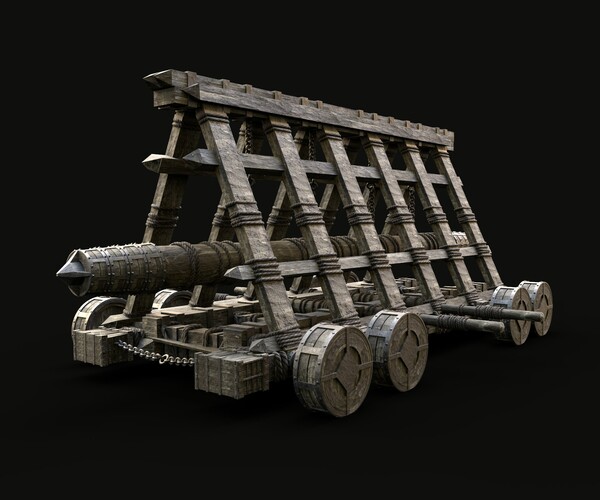 ArtStation - BATTERING RAM SIEGE ENGINE MEDIEVAL WAR MACHINE BATTLE ...