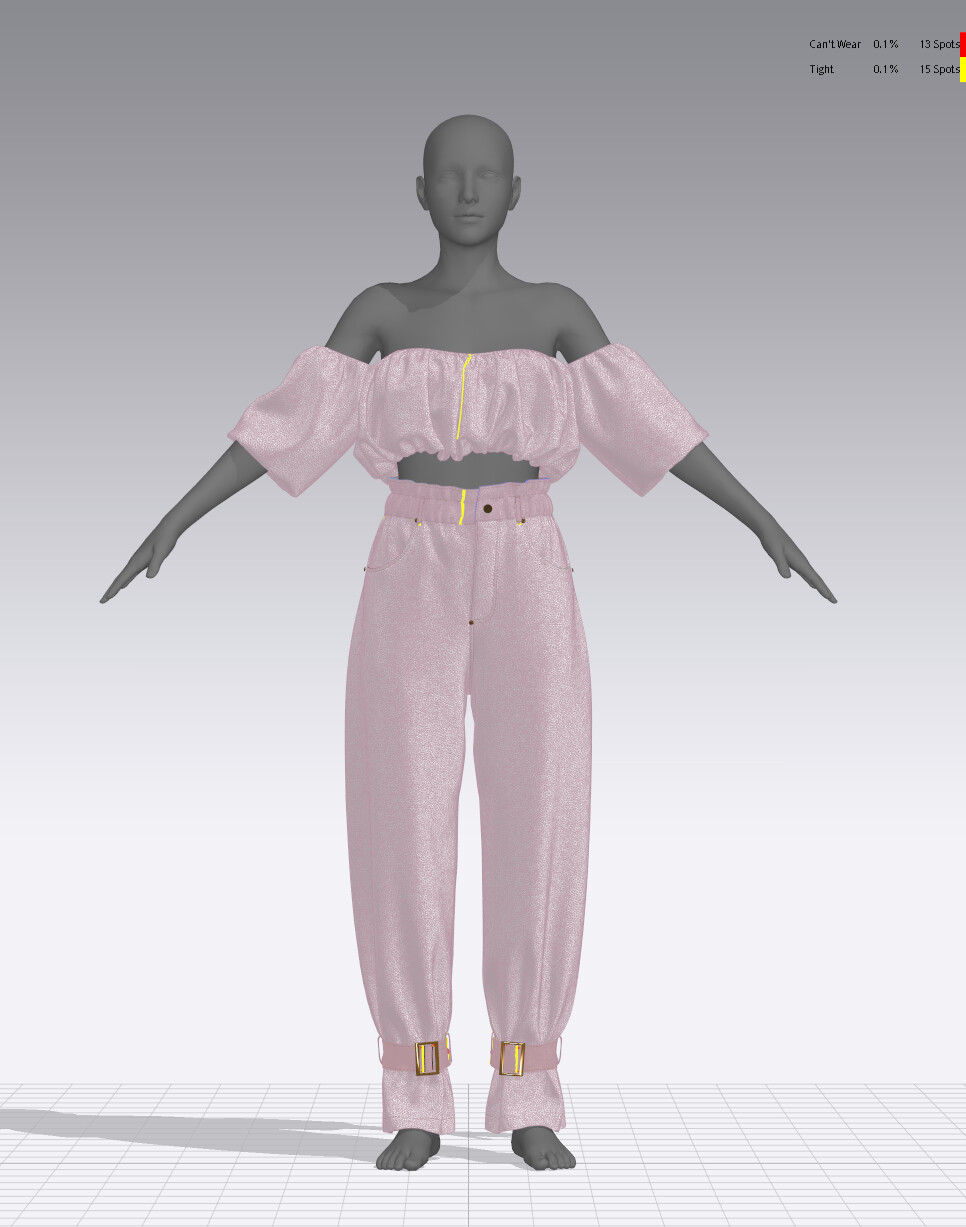 ArtStation - Spring Girls collection---Girls' Favorite Cloud Top Set ...