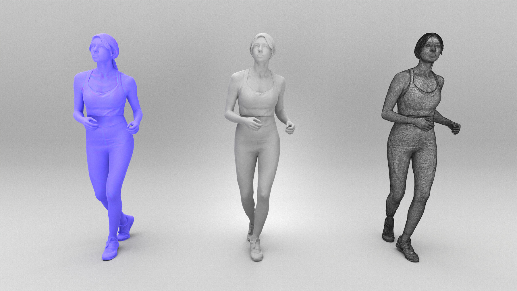 ArtStation - Pretty young woman running 331 | Game Assets