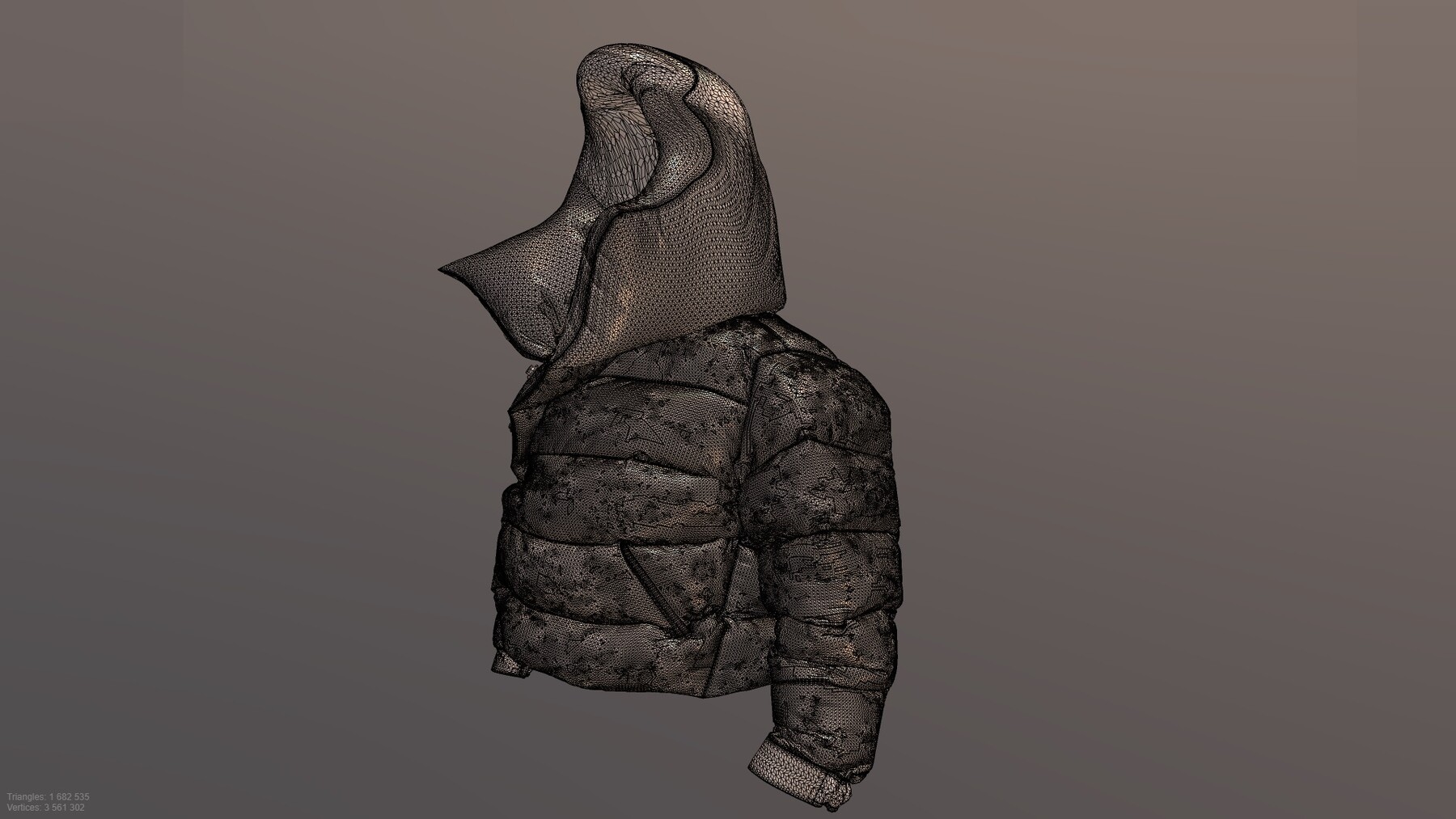 ArtStation - PUFFER JACKET YZY x GAP TYPE low-poly PBR | Game Assets