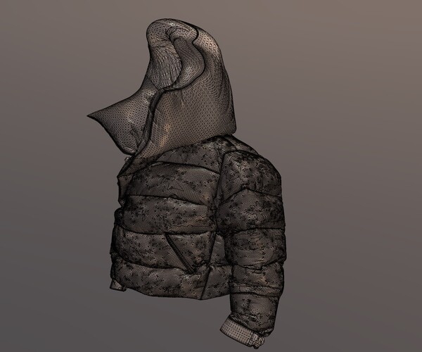 ArtStation - PUFFER JACKET YZY x GAP TYPE low-poly PBR | Game Assets