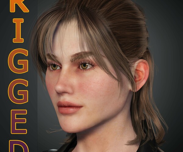 ArtStation - Female Rigged 3d Character | Game Assets