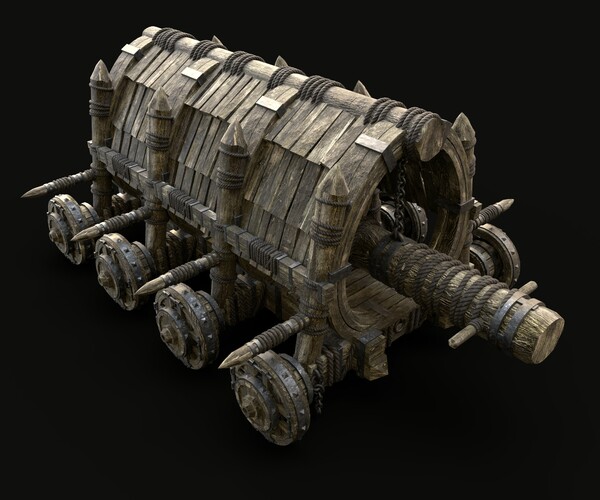 ArtStation - BATTERING RAM MEDIEVAL WAR MACHINE SIEGE ENGINE TANK AAA ...