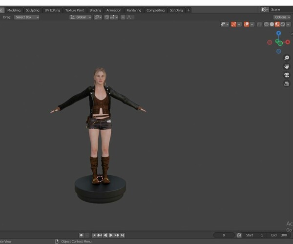 ArtStation - Female Rigged 3d Character | Game Assets