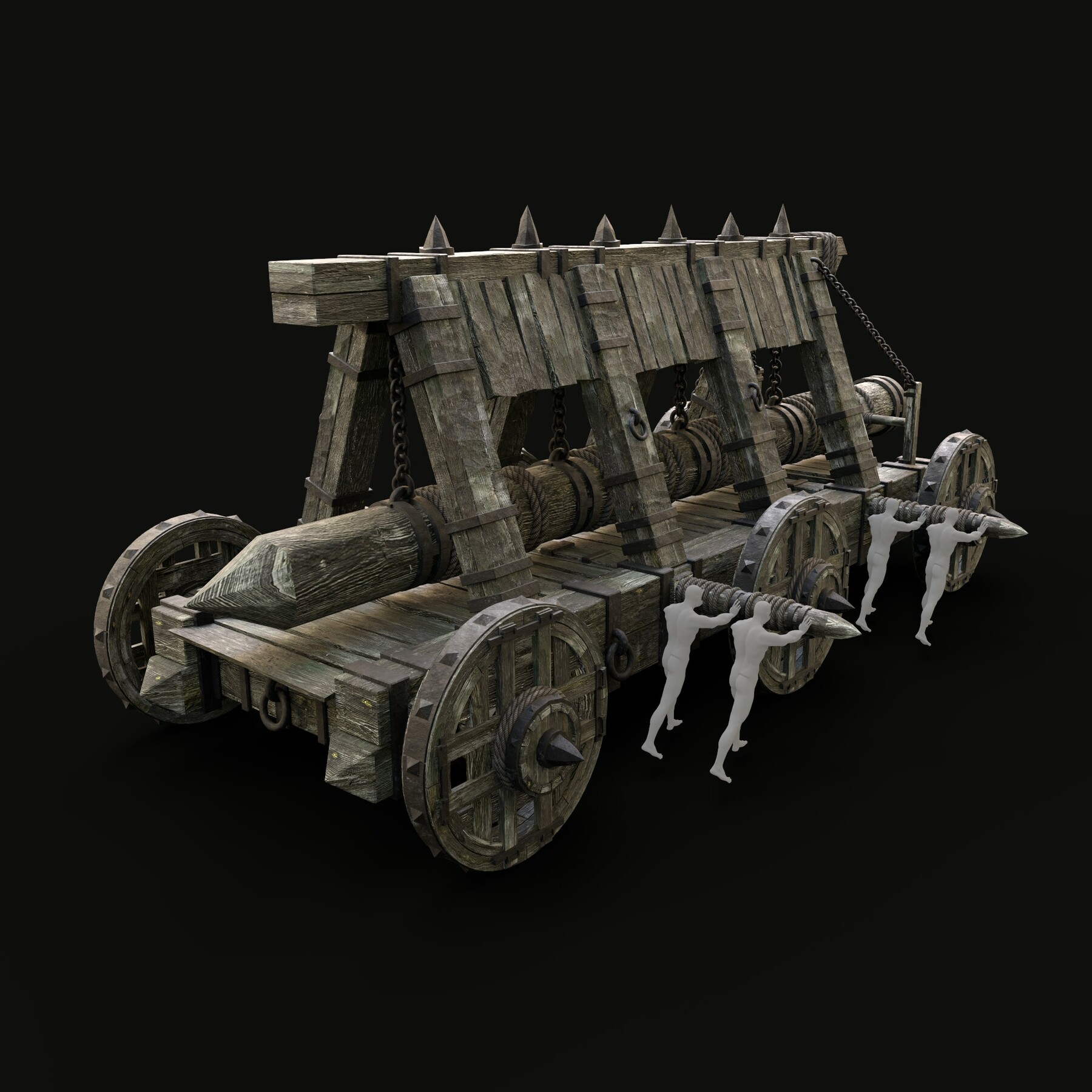 ArtStation - BATTERING RAM WAR MACHINE MEDIEVAL SIEGE ENGINE PACK ...