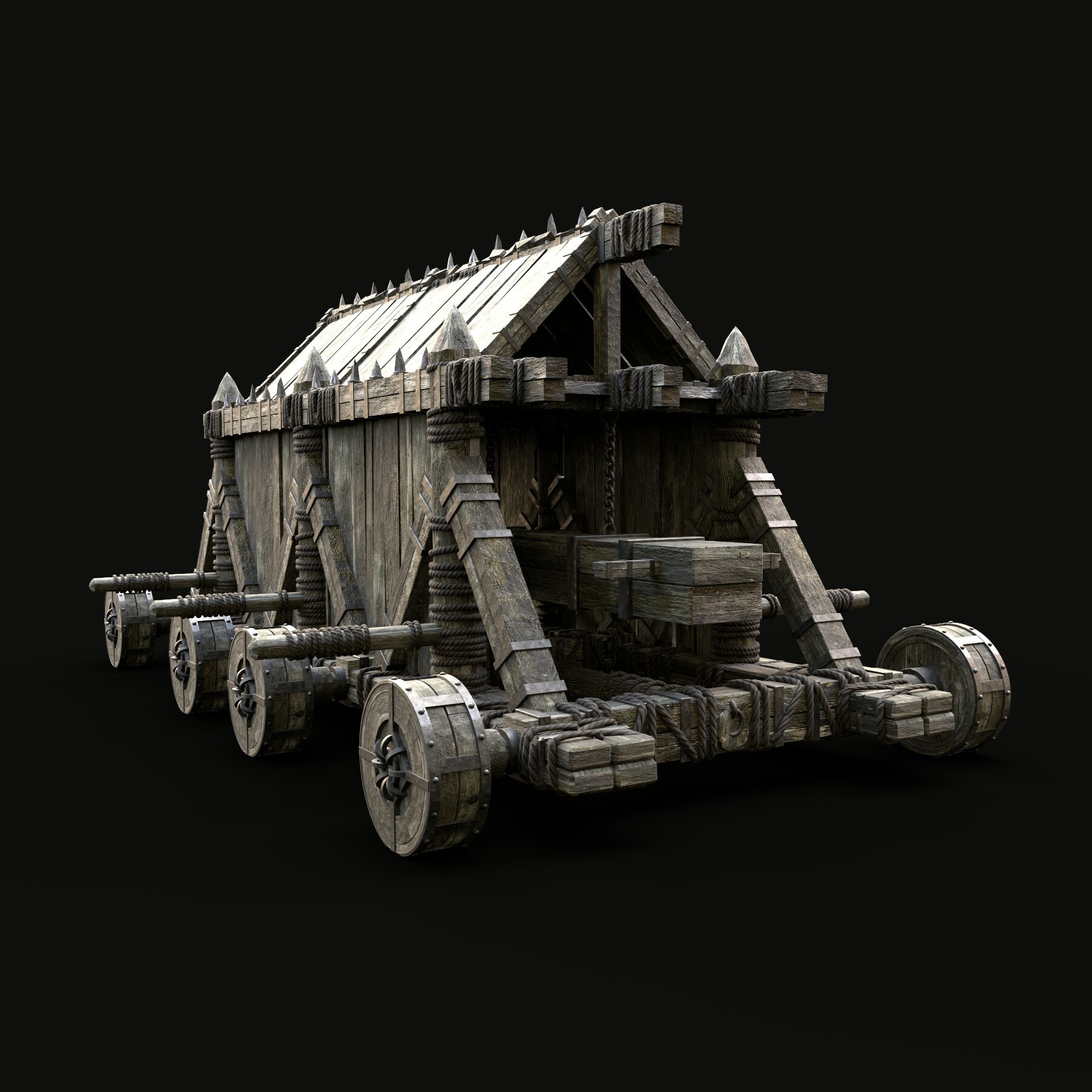 ArtStation - BATTERING RAM WAR MACHINE MEDIEVAL SIEGE ENGINE PACK ...