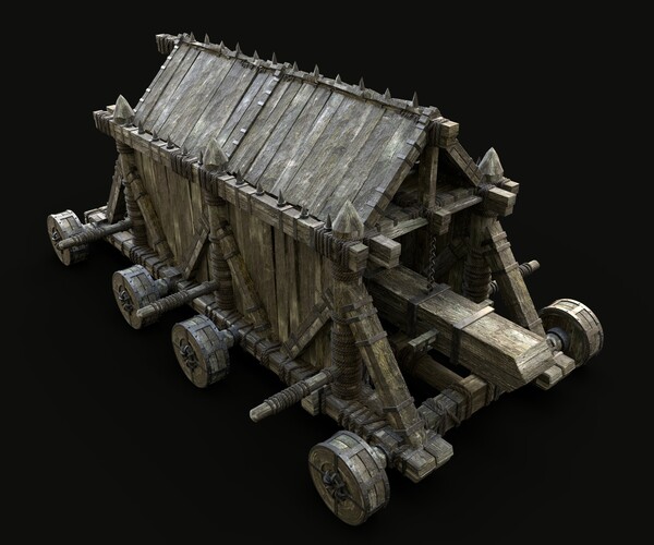 ArtStation - BATTERING RAM WAR MACHINE MEDIEVAL SIEGE ENGINE PACK ...