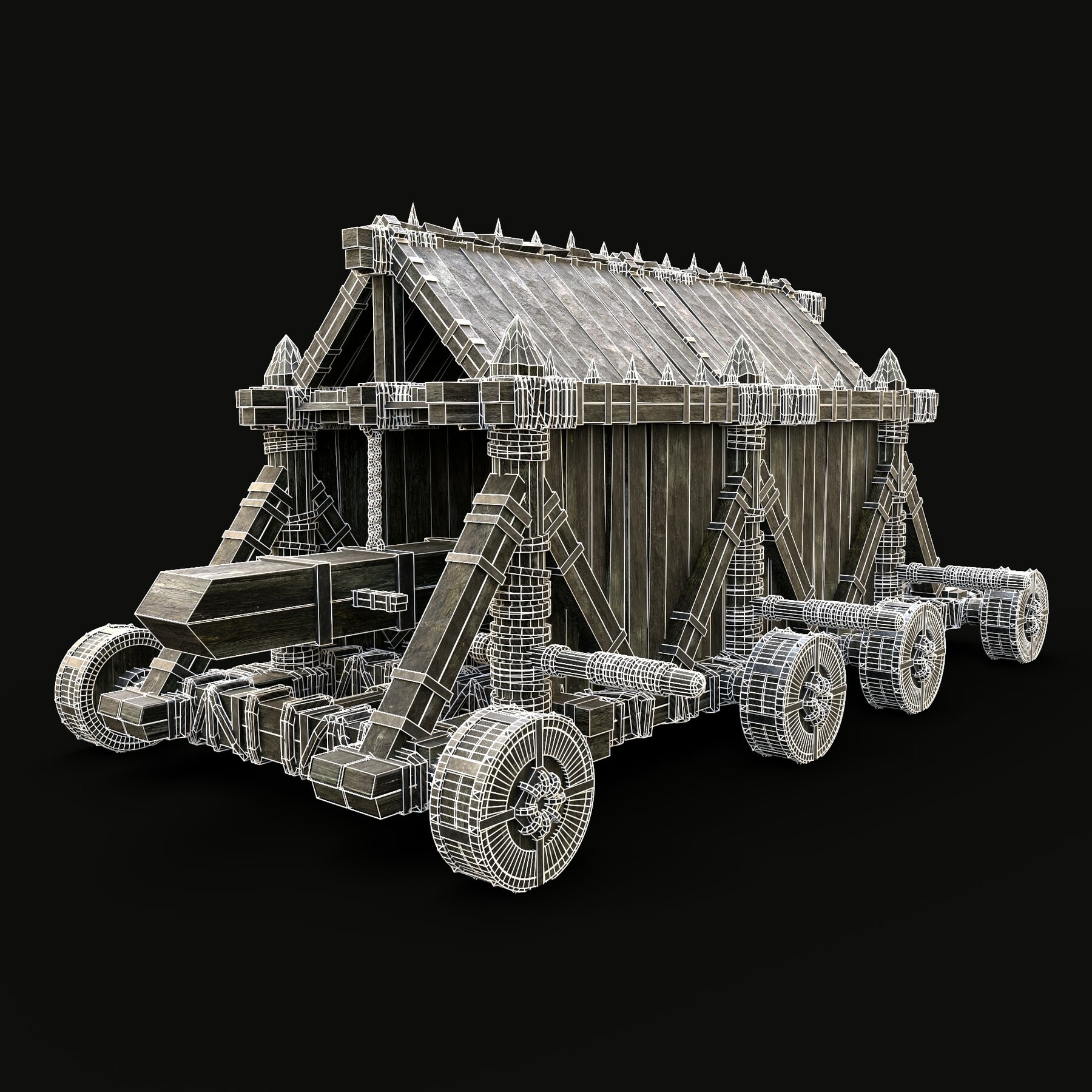ArtStation - BATTERING RAM WAR MACHINE MEDIEVAL SIEGE ENGINE PACK ...