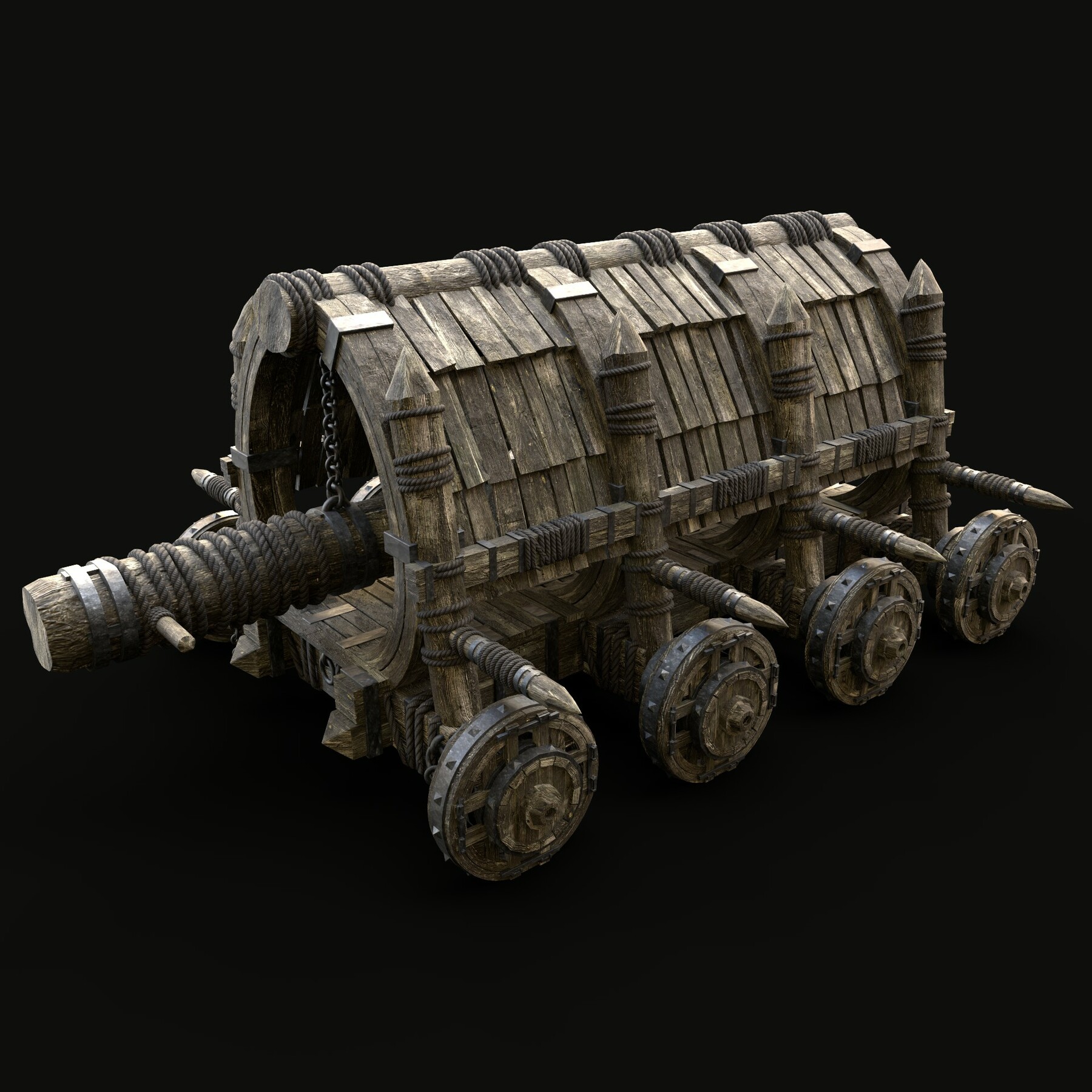 ArtStation - BATTERING RAM WAR MACHINE MEDIEVAL SIEGE ENGINE PACK ...