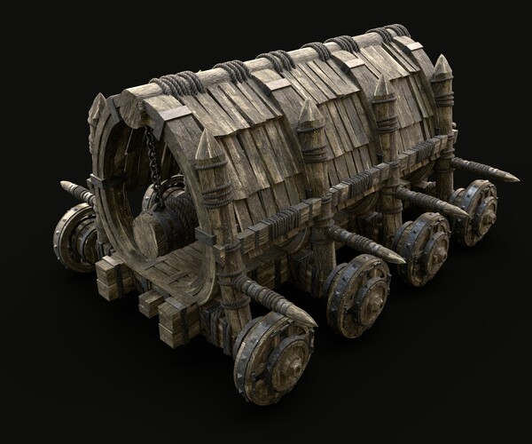 ArtStation - BATTERING RAM WAR MACHINE MEDIEVAL SIEGE ENGINE PACK ...