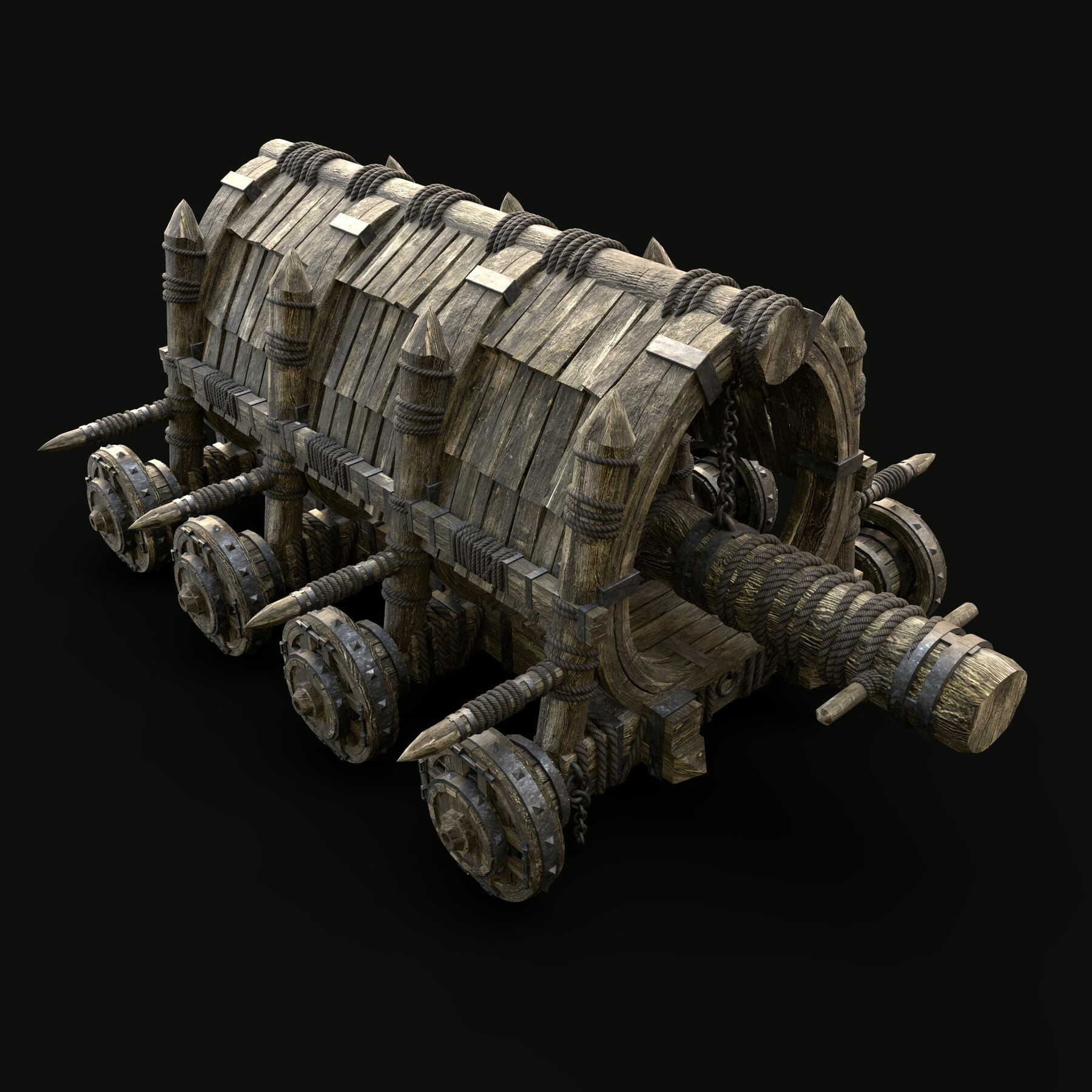 ArtStation - BATTERING RAM WAR MACHINE MEDIEVAL SIEGE ENGINE PACK ...