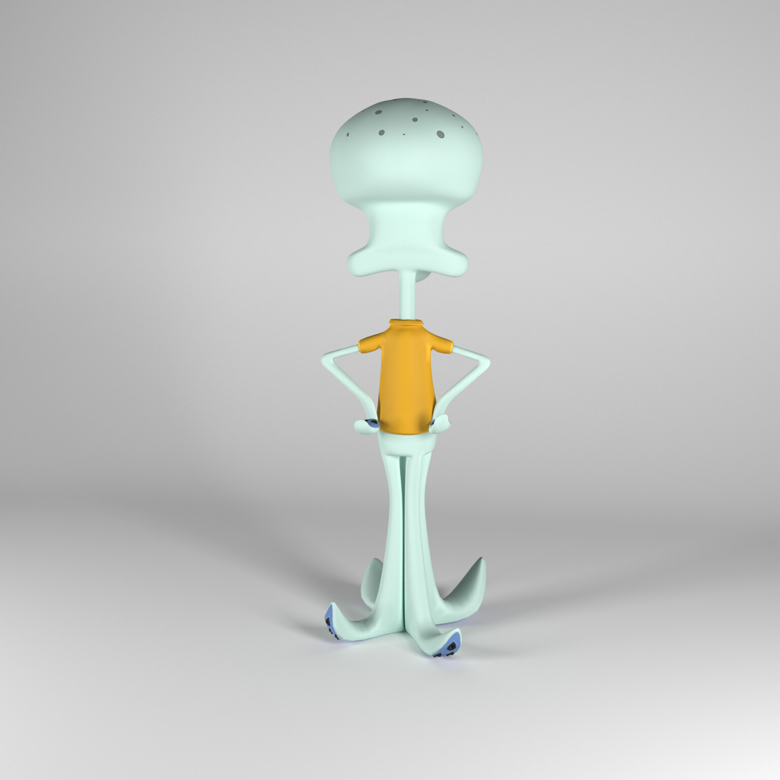 ArtStation - Squidward 3D model | Resources