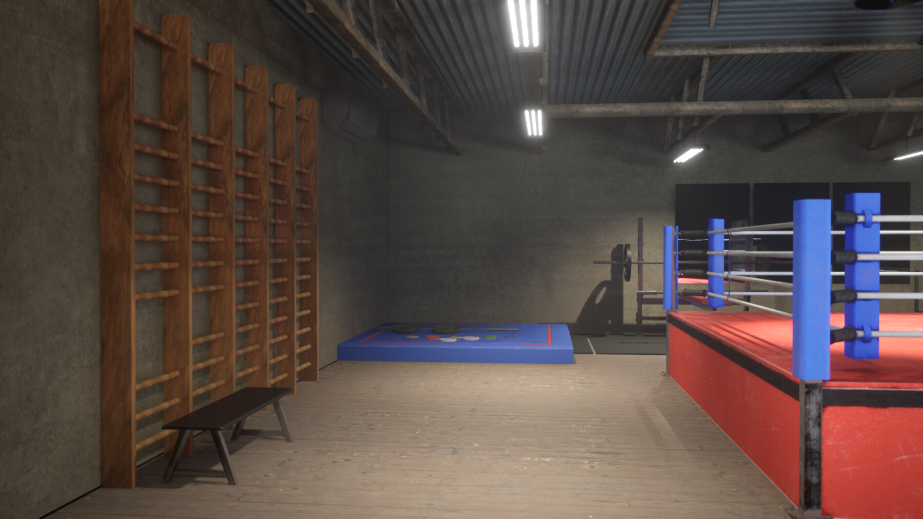 ArtStation - Unreal Fitness room | Game Assets