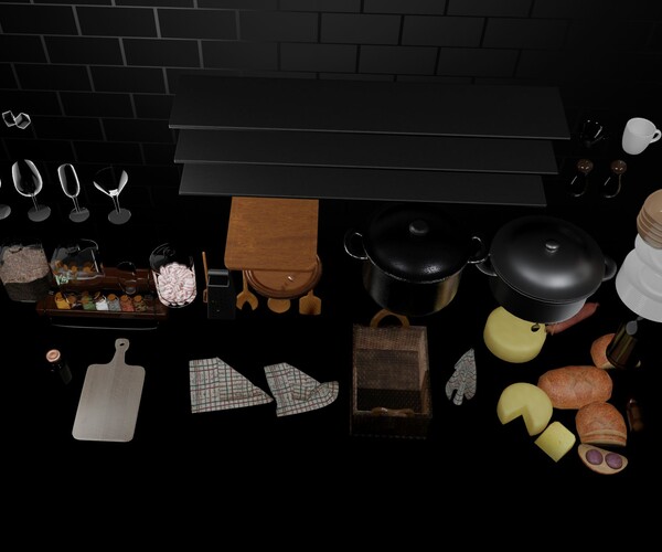 ArtStation - Kitchen Asset Pack | Game Assets