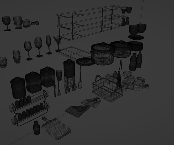 ArtStation - Kitchen Asset Pack | Game Assets