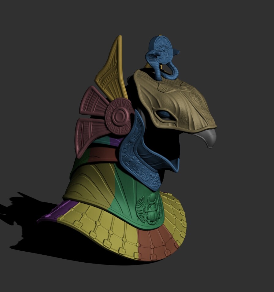 ArtStation - Horus helmet - 3D printing | Resources